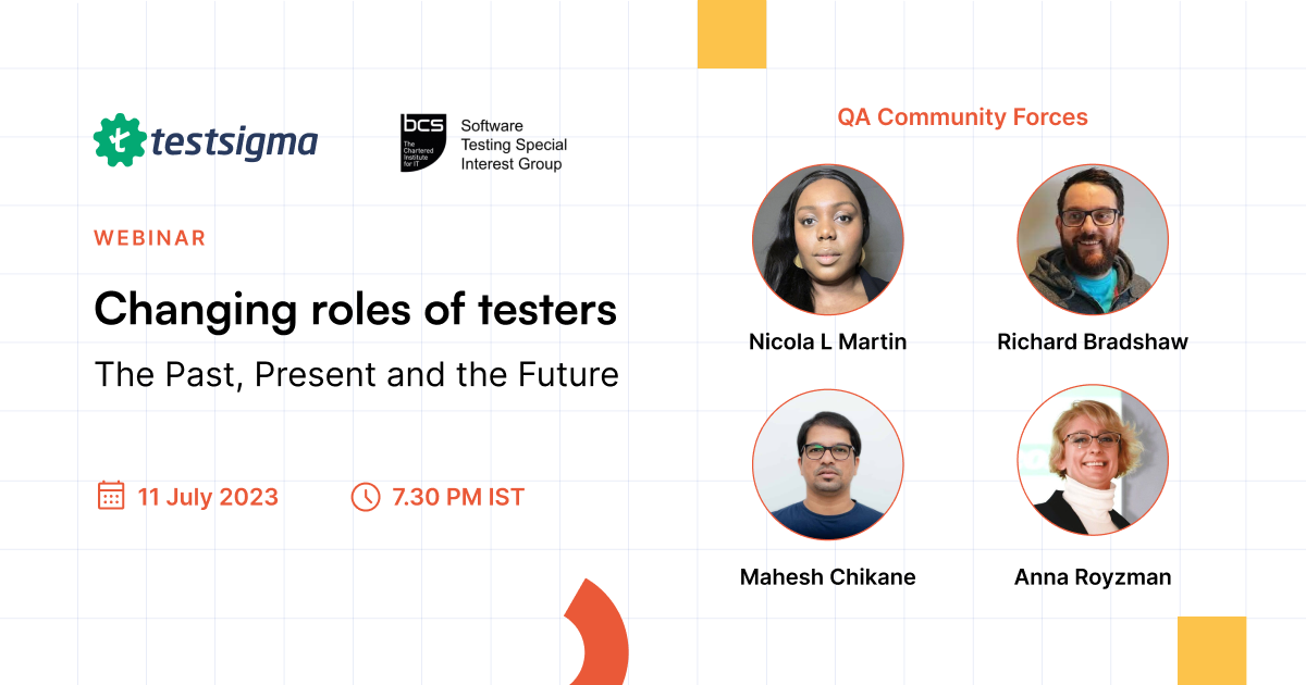 Changing Roles of QA - A webinar panel discussion | Testsigma
